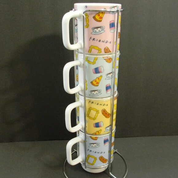 FRIENDS by WB | Dining | Nwt Friends Tv Show Stackable Mugs With Metal ...